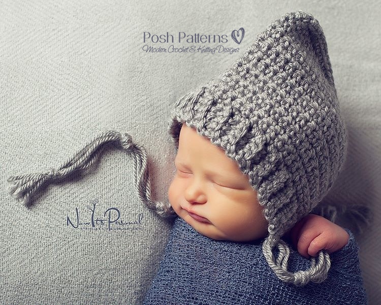 Crochet Hat Pattern Easy & Elegant Pixie Hat Pattern Pdf 334 Newborn To ...